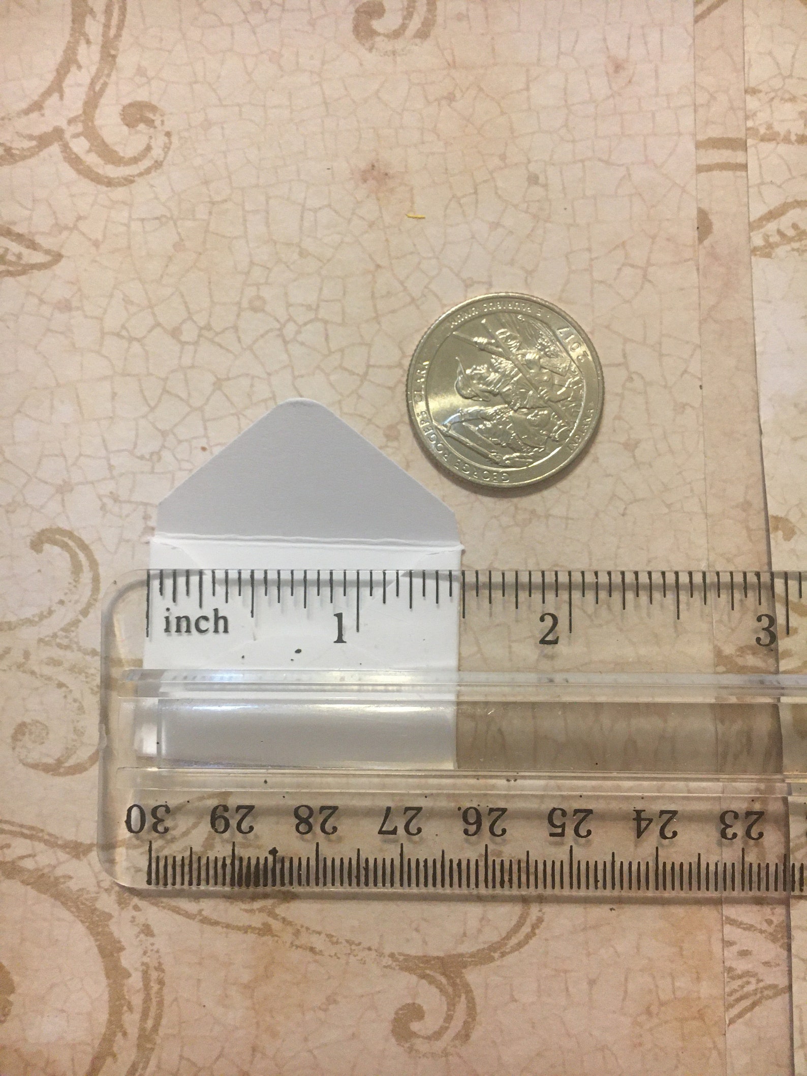 50 DIY Tiny Fold up Cardstock Paper Envelopes Punched Pieces Shapes ...