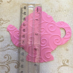 50 Embossed Teapots Die Cut Pieces Shapes From Rainbow Color Cardstock ...