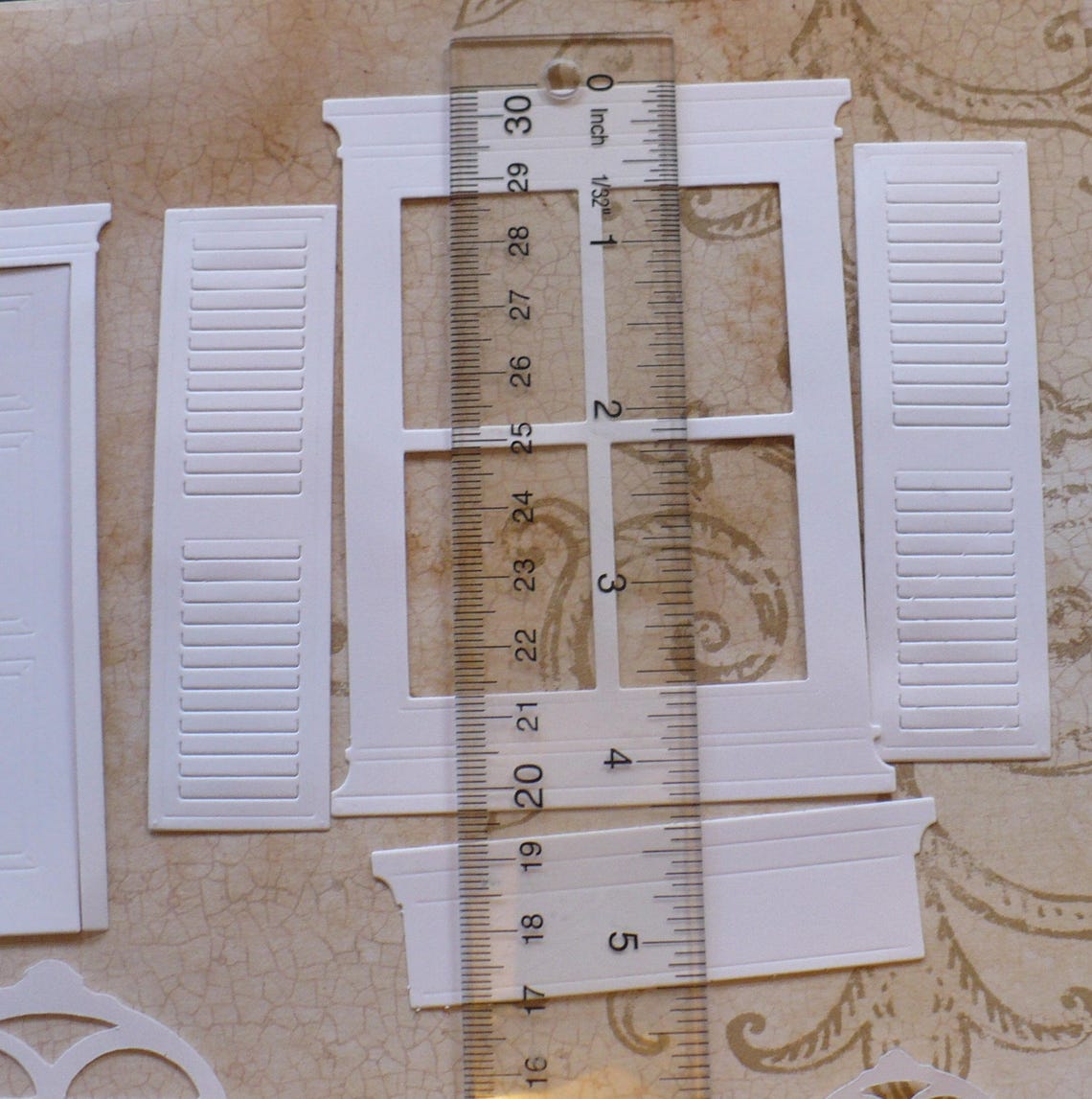 White Cardstock Die Cuts Assortment Set of Window Die Cuts | Etsy