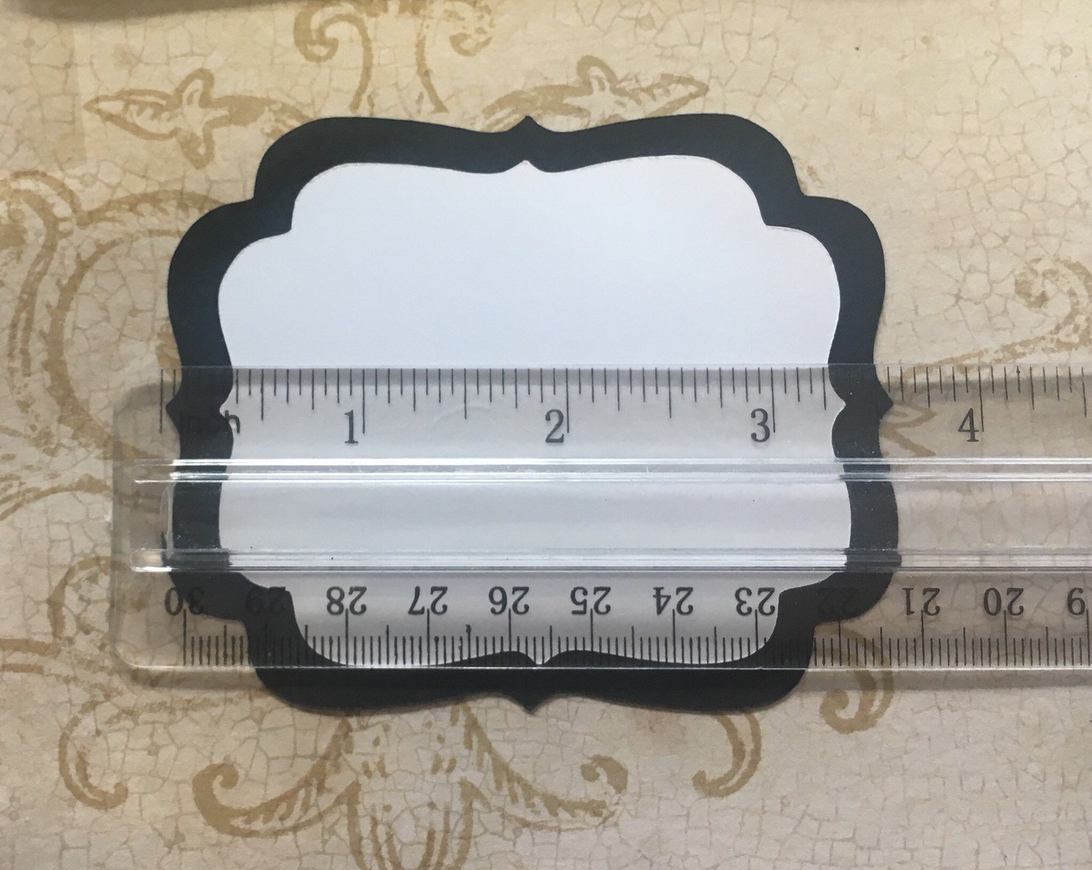 2 Size Die Cut Shapes for Layering Black White Colors Cardstock for ...