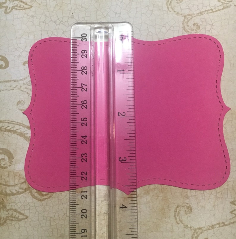 Cardstock Note Shapes Labels Pink Colors for Advice Cards Diy Wedding ...