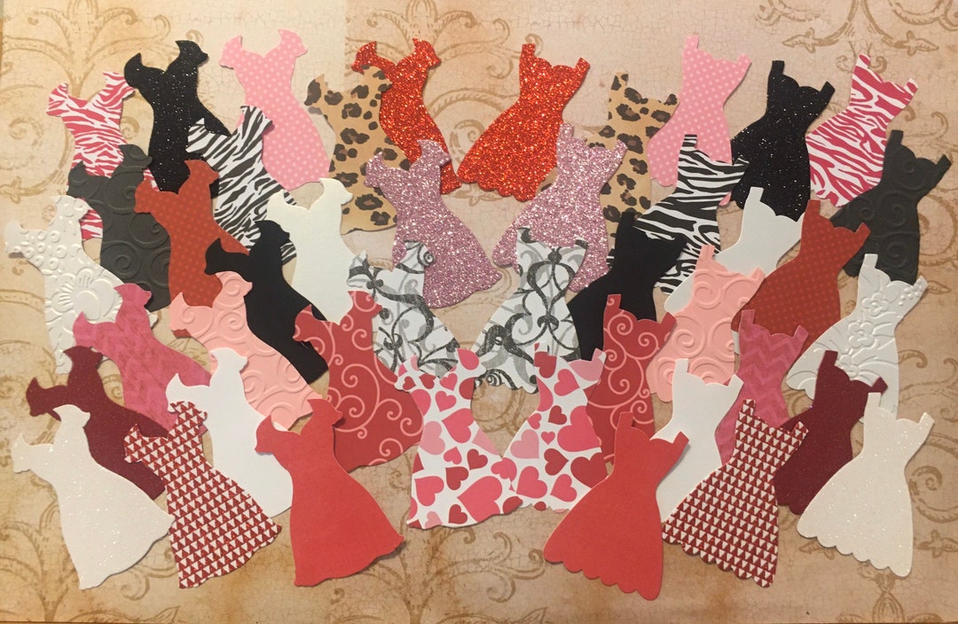 Stampin up Dress up Paper Piecing Shapes From Stampin up Die - Etsy