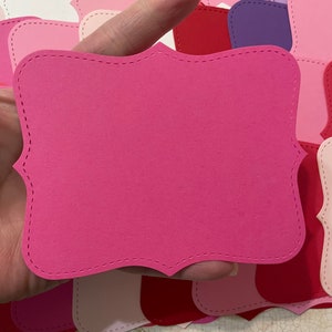 Valentines Premade Top Note Shapes From Stampin up Die Cut Shapes ...