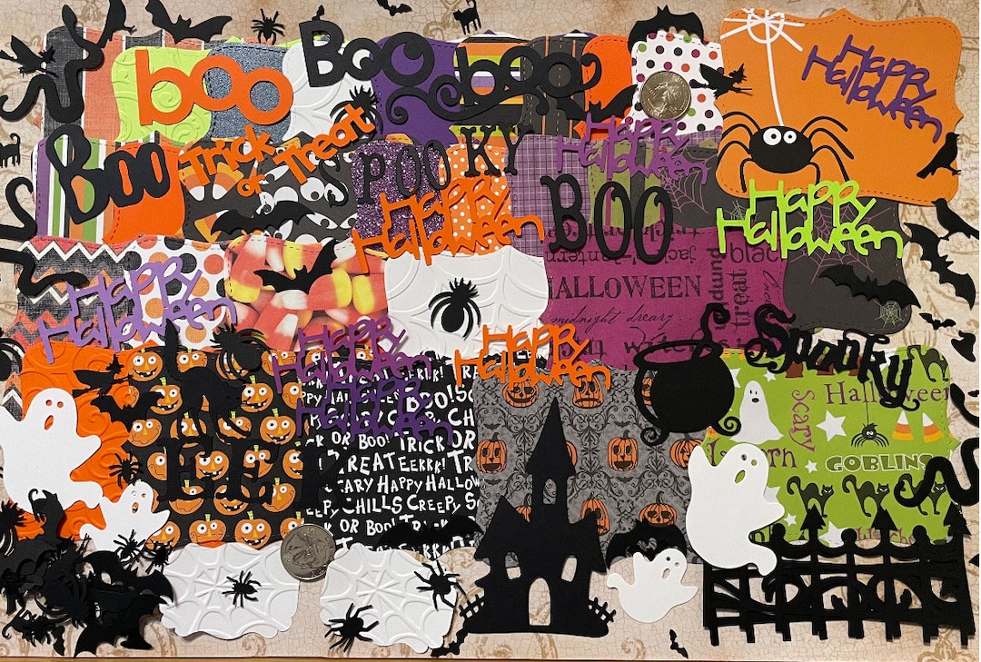 Pre Cut Note Shapes Halloween Cardstock Paper Memory Prints for Crafts ...