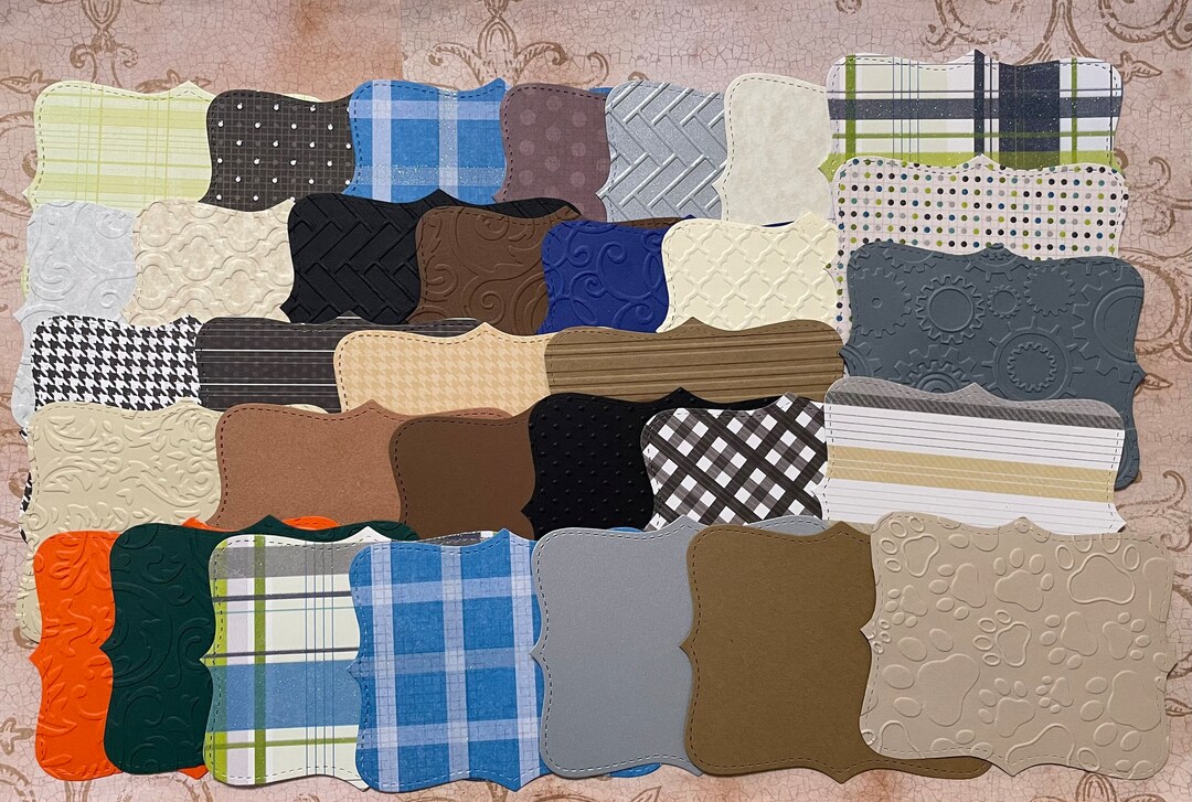 Male Masculine Colors Cardstock Solids Embossed Textures - Etsy