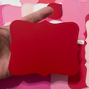 Valentines Premade Top Note Shapes From Stampin up Die Cut Shapes ...