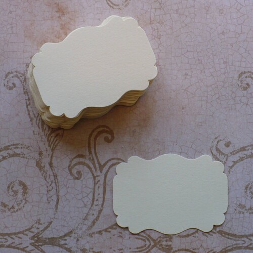 White Label Punchies Shapes Die Cut Pieces Cardstock Great for - Etsy