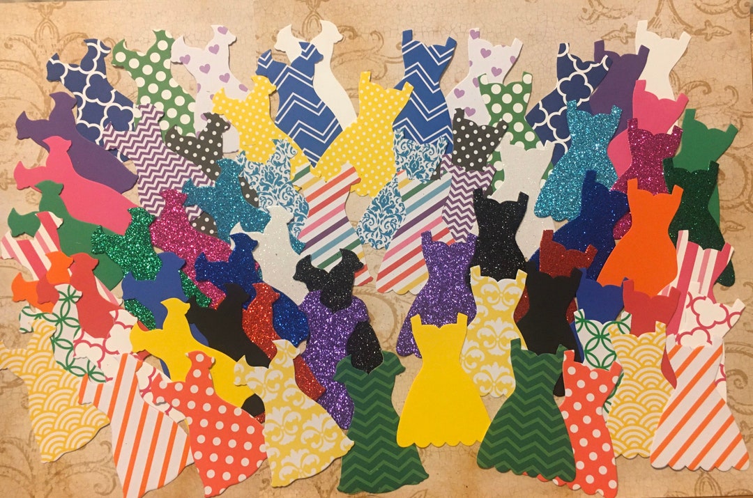 Stampin up Dress up Paper Piecing Shapes From Stampin up Die - Etsy