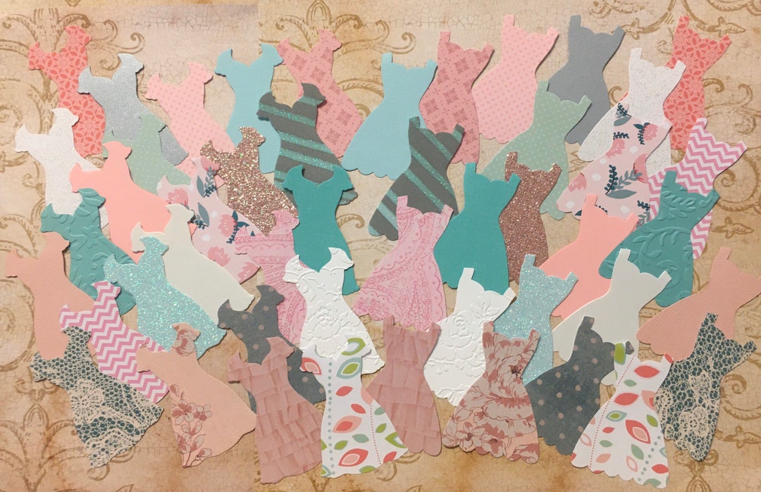 Stampin up Dress up Paper Piecing Shapes From Stampin up Die - Etsy