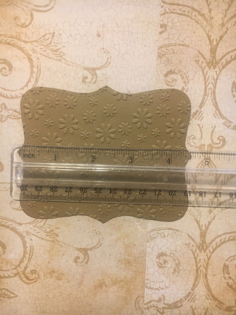 50 Embossed Top Note Shapes From Stampin up Die Cut Pieces - Etsy