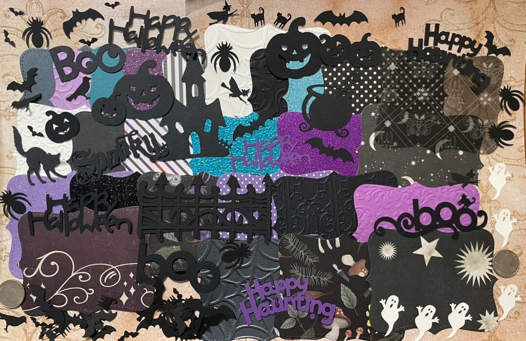 Pre Cut Note Shapes Halloween Cardstock Paper Memory Prints for Crafts ...