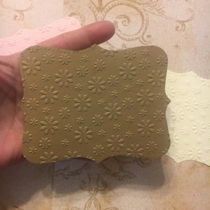 50 Embossed Top Note Shapes From Stampin up Die Cut Pieces - Etsy