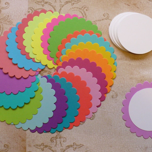 Cardstock Circles - Etsy