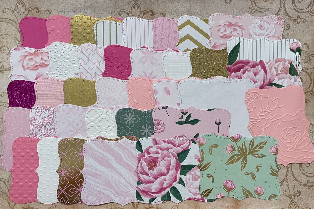 Note Shapes Die Cut Pieces Cardstock for DIY Card Making Labels Crafts ...