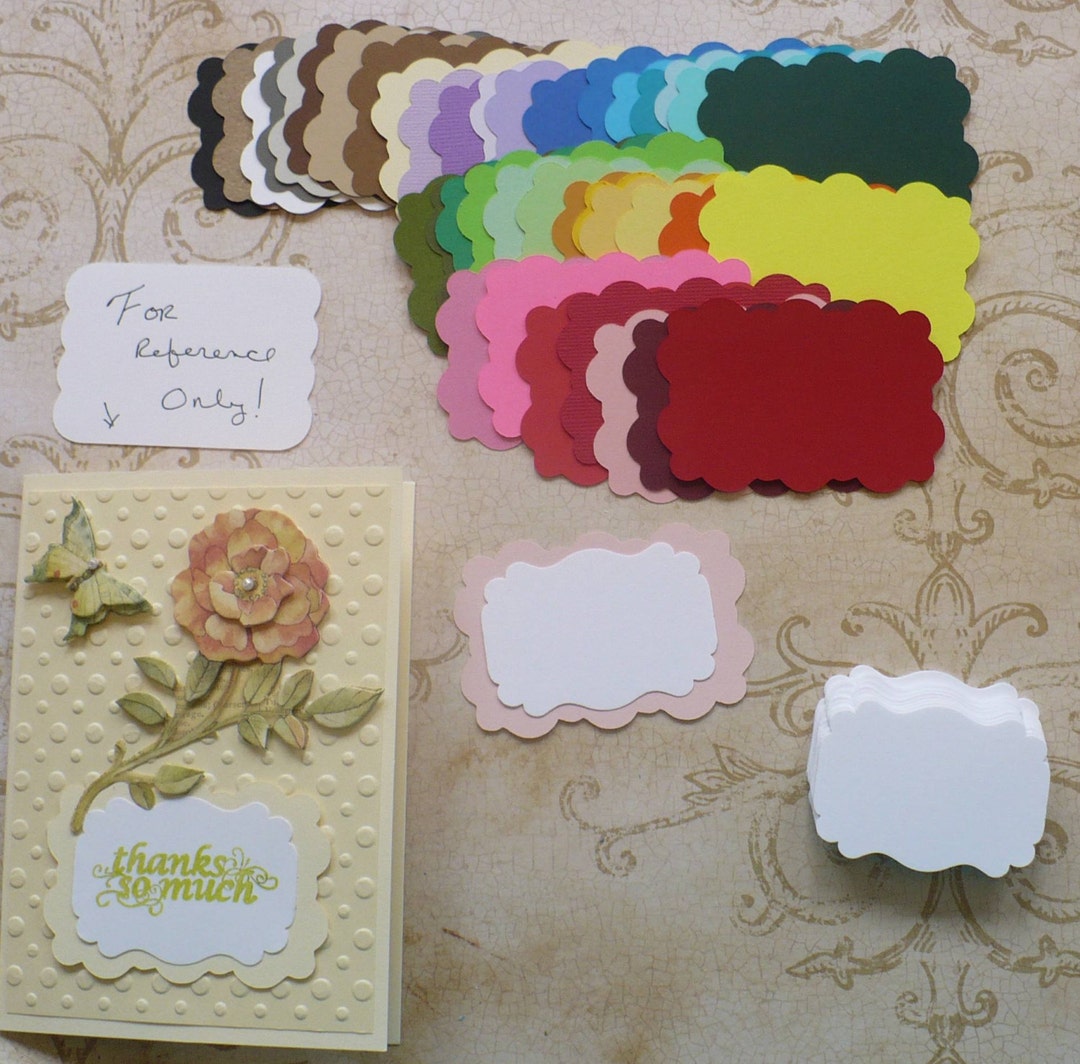 Small Decorative Shape Die Cut Pieces Made From Rainbow Color Cardstock ...