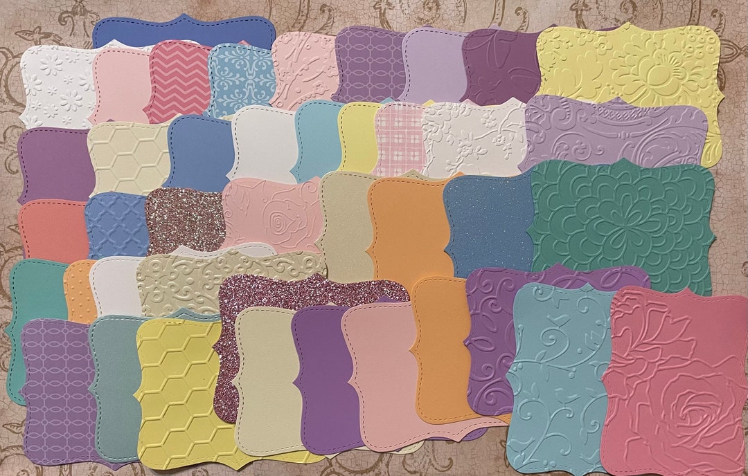 Premade Top Note Shapes From Stampin up Die Cut Pieces Cardstock for ...