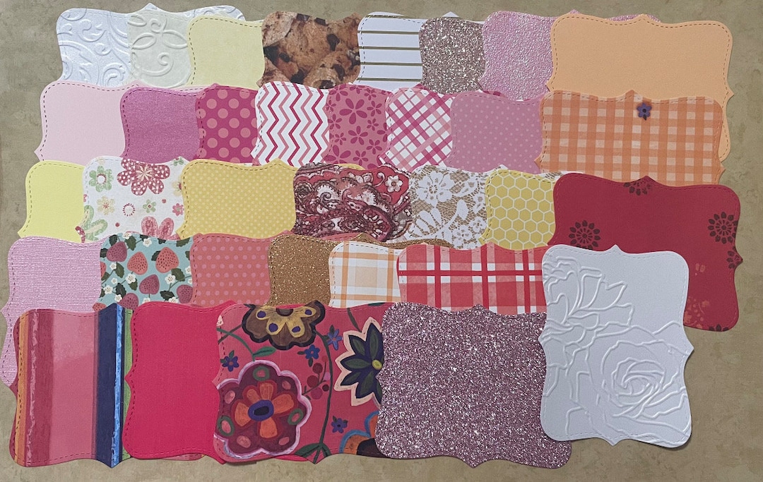 Note Shapes Craft Cardstock Paper Die Cut Shapes From Assorted Colors ...