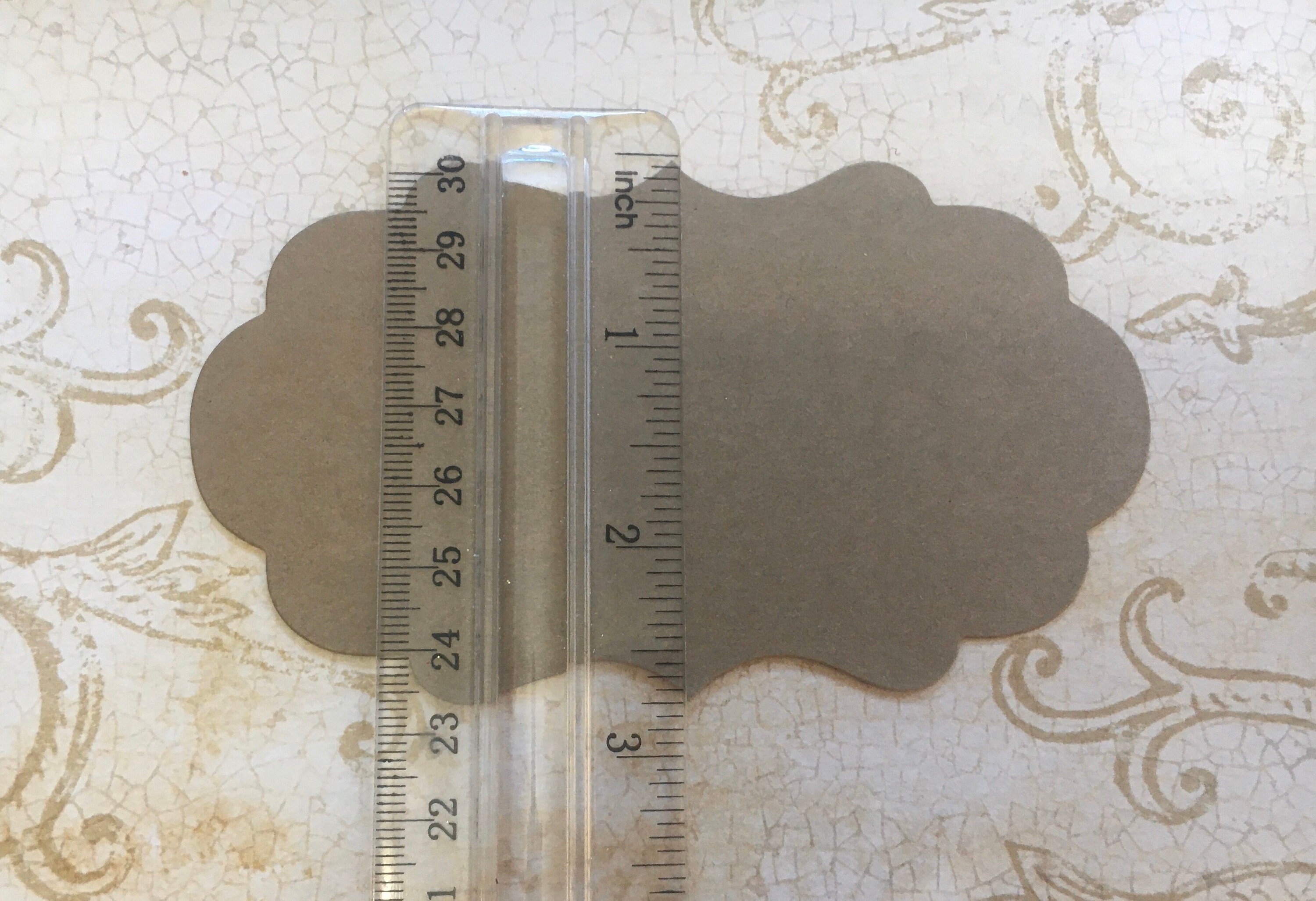 24 Kraft Shapes Labels Die Cut pieces shapes made from Sizzix | Etsy