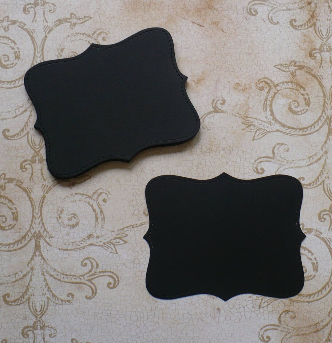 Cardstock Note Black Colors for Crafts Cards Shapes Write on With Chalk ...