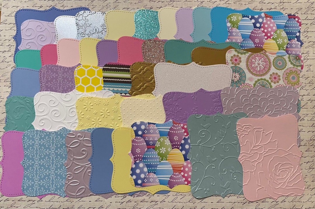 Premade Top Note Shapes From Stampin up Die Cut Pieces Cardstock for ...