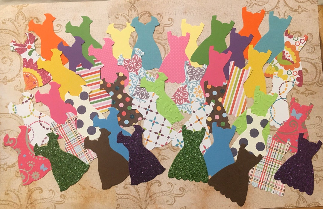 SALE Stampin up Dress up Paper Piecing Shapes From Stampin up Die ...