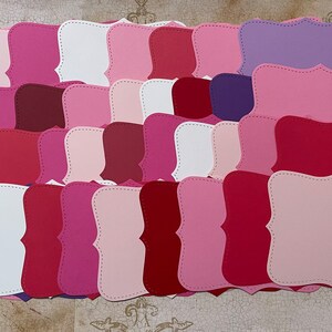 Valentines Premade Top Note Shapes From Stampin up Die Cut Shapes ...