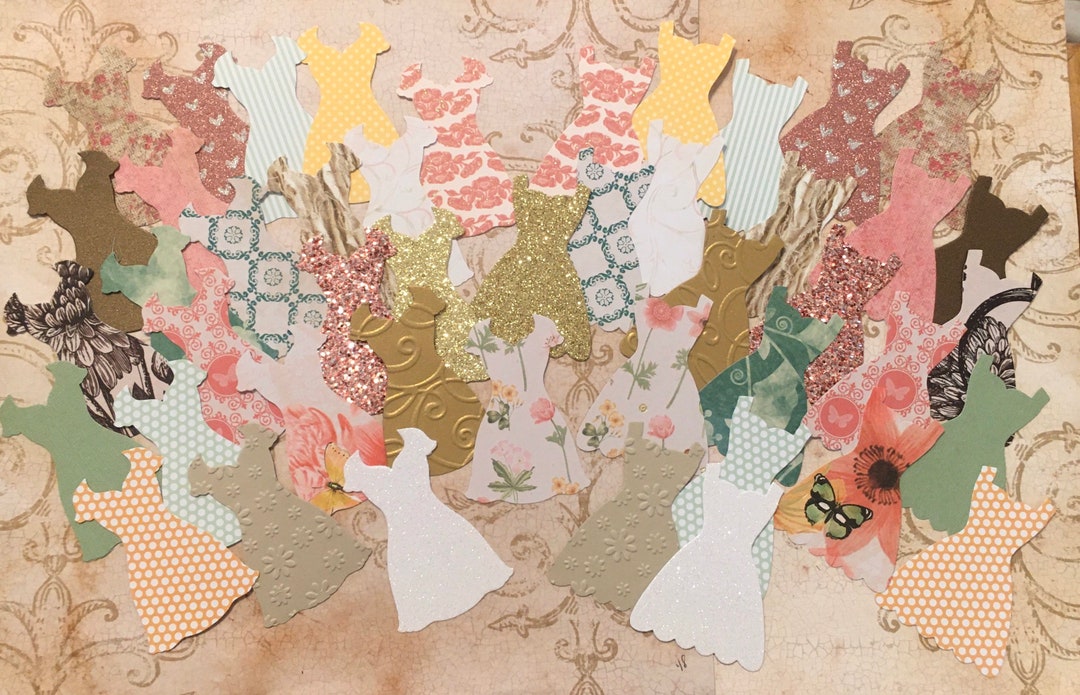 SALE Stampin up Dress up Paper Piecing Shapes From Stampin up Die ...