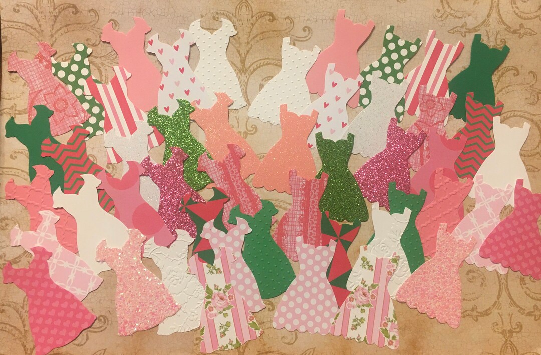 Stampin up Dress up Paper Piecing Shapes From Stampin up Die - Etsy