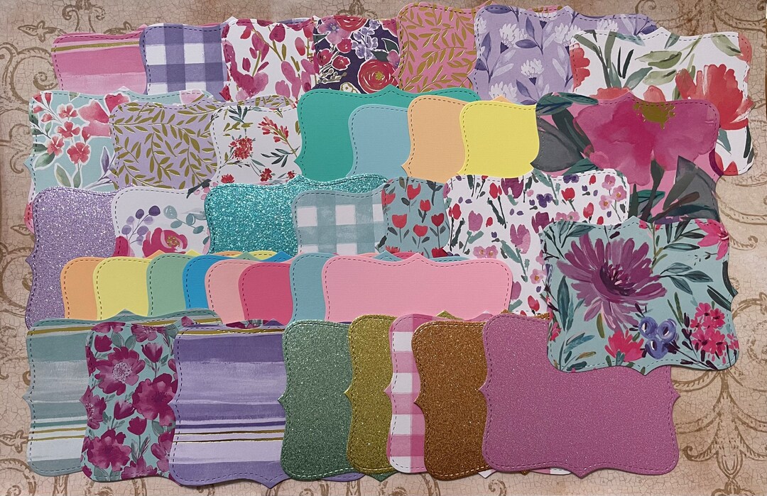 Top Note Shapes From Stampin up Die Cut Pieces From Assorted - Etsy