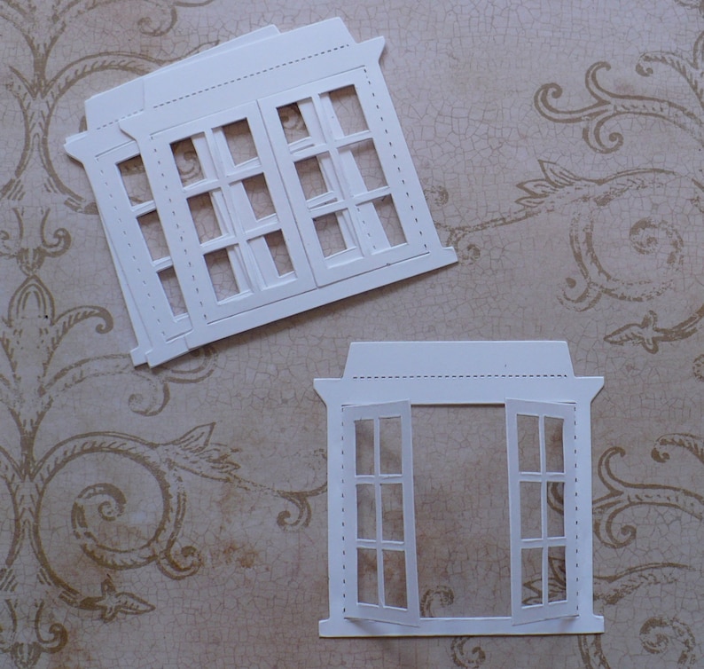 White Window Frame Die Cut Shapes for Card Decorating Embellishments ...