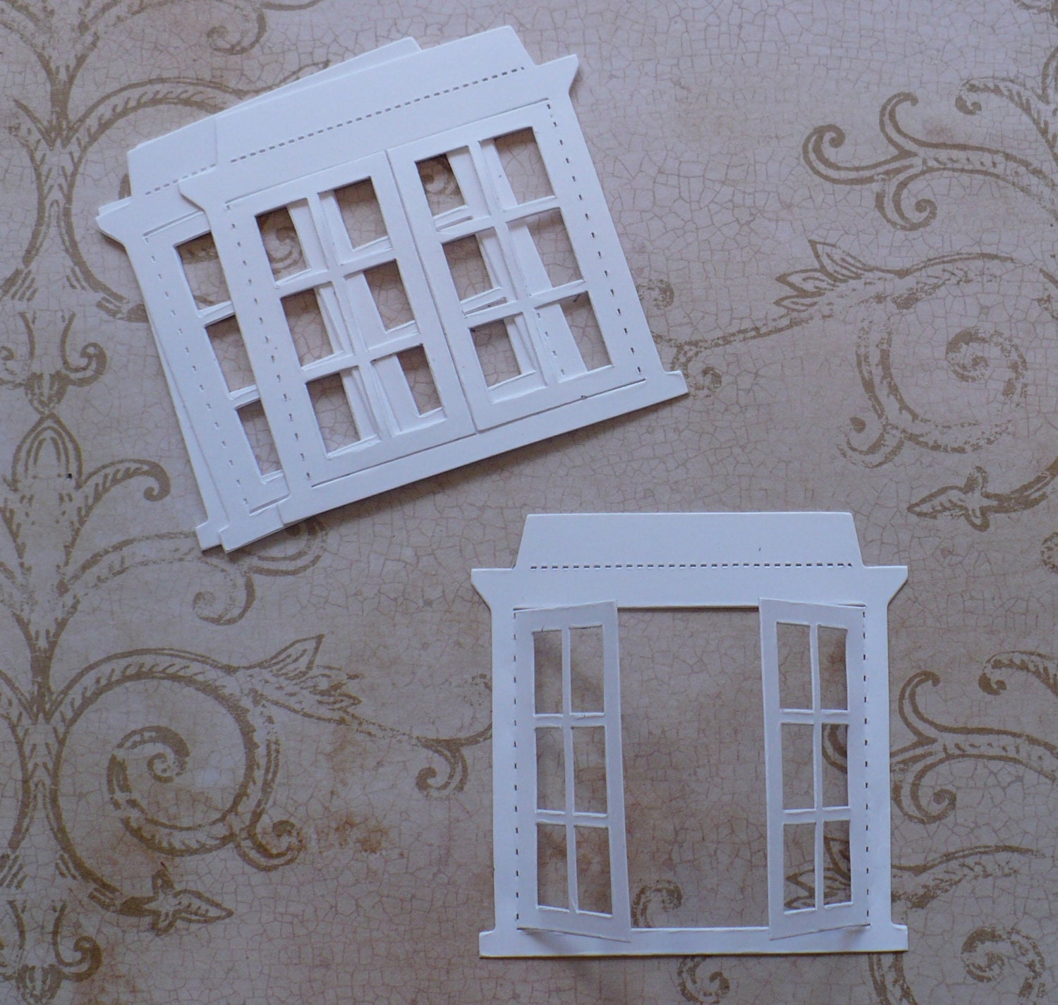 White Window Frame Die Cut Shapes for Card Decorating | Etsy