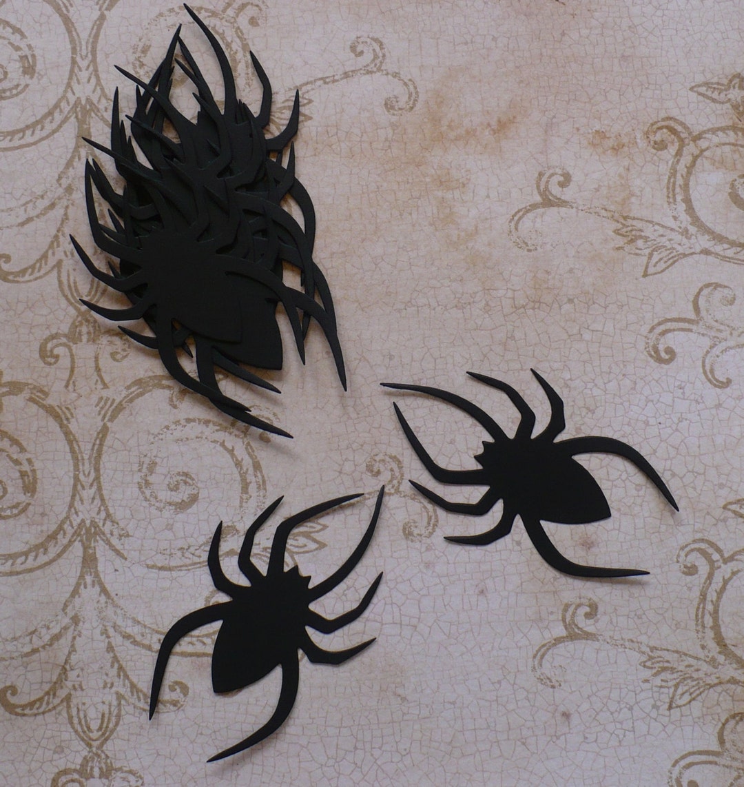 Black Spiders Die Cut Shapes for Halloween Die for Decor Crafts ...
