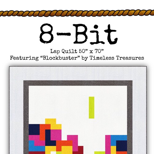 8-bit Lap Quilt Digital Pattern | Etsy