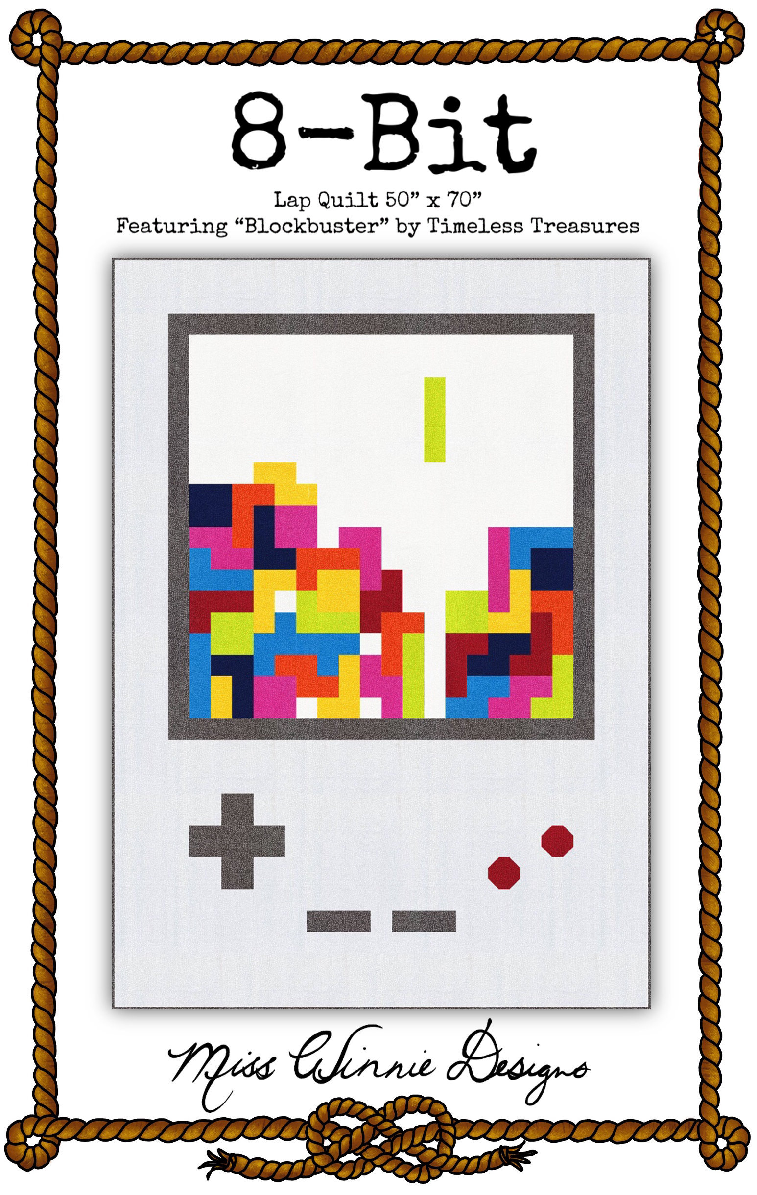 8-bit Lap Quilt Digital Pattern - Etsy