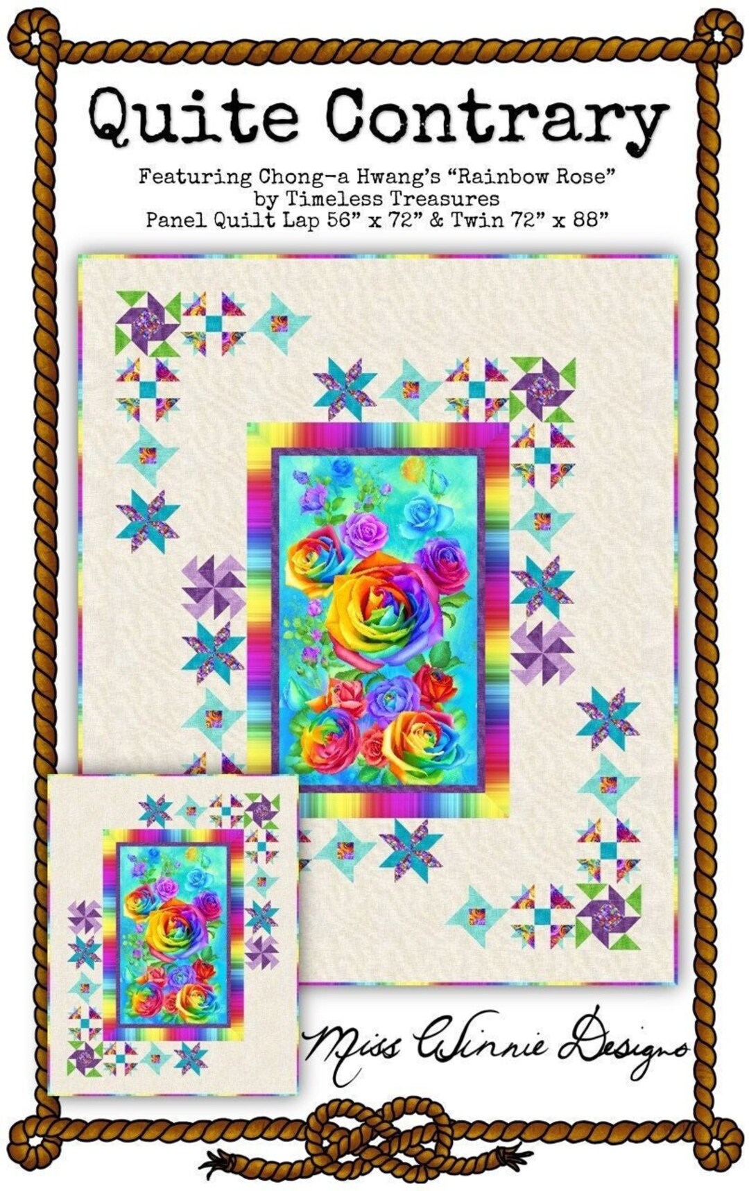 Quite Contrary -- Panel Quilt Download Pattern - Etsy