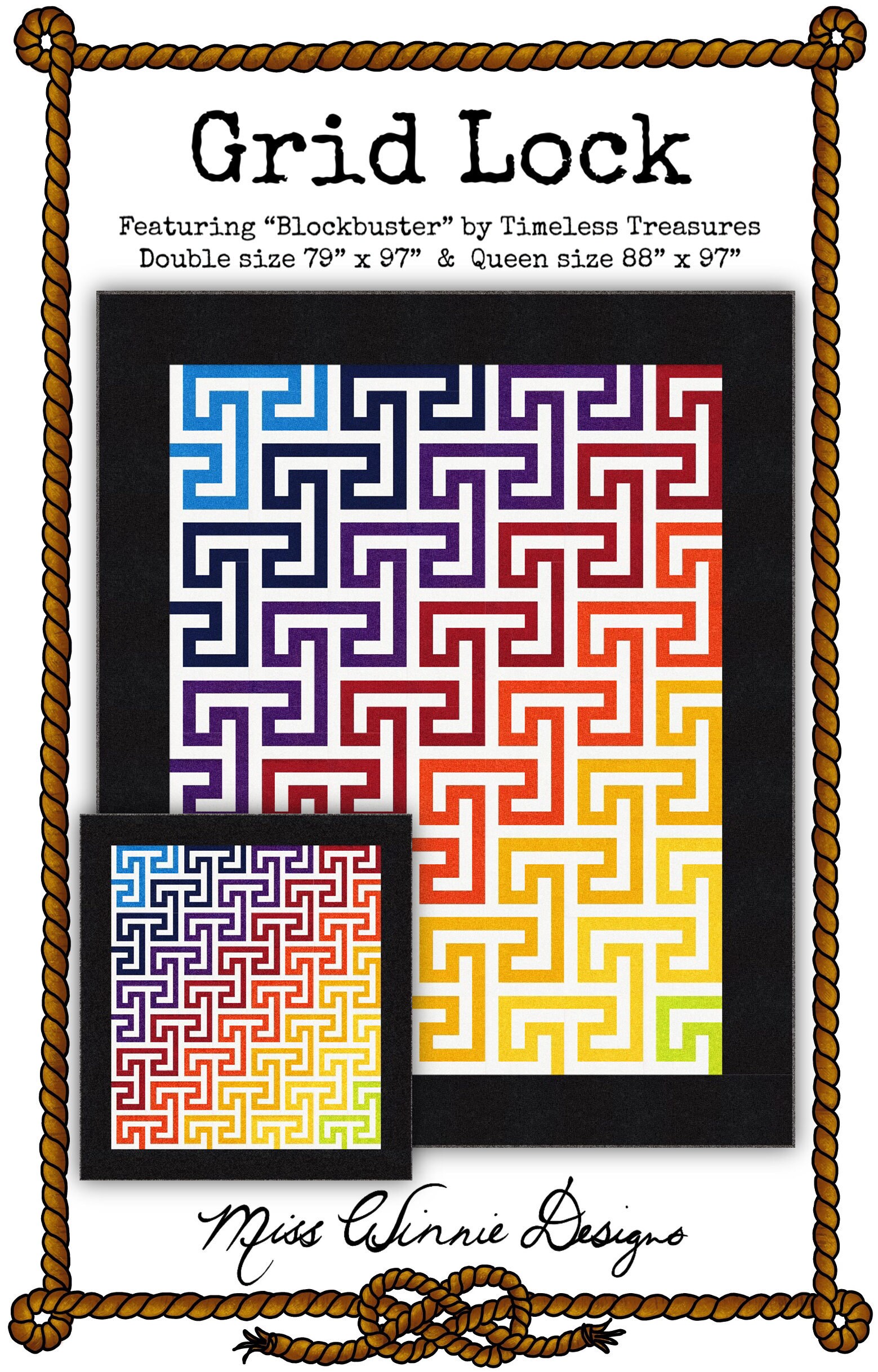 Grid Lock Quilt Pattern Download (Download Now) - Etsy