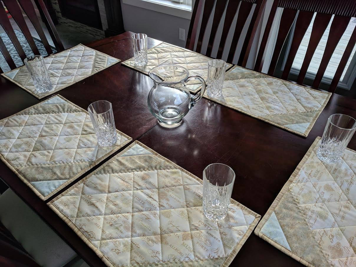 Lets Do Lunch Quilted Placemat Pattern Download | Etsy