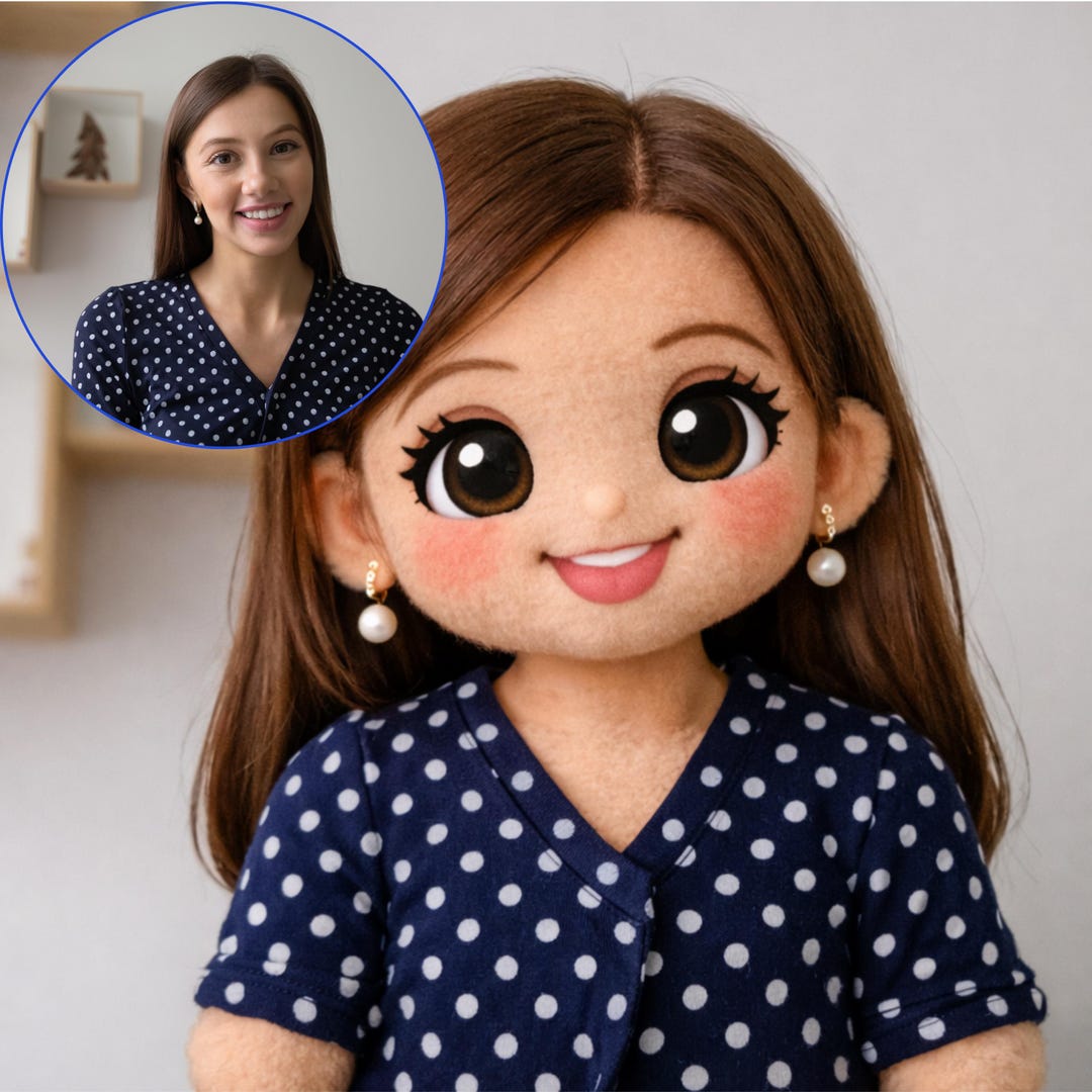 Custom Plushie Portrait From Photo | Plush Style Digital Illustration ...
