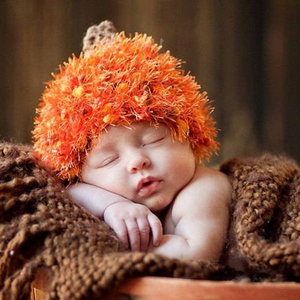 Baby Pumpkin Hat - Etsy