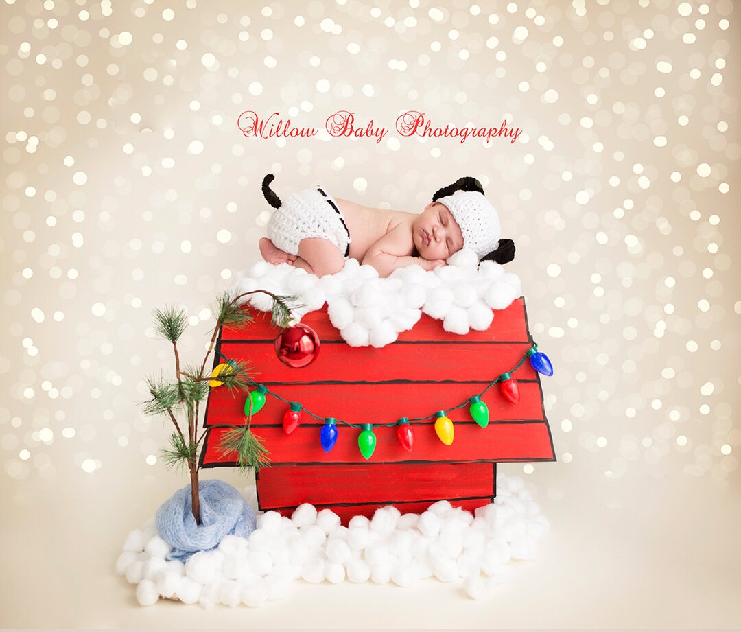 Baby Snoopy Dog Hat & Diaper Cover - Baby Puppy Hat Baby Boy Hat - Baby ...
