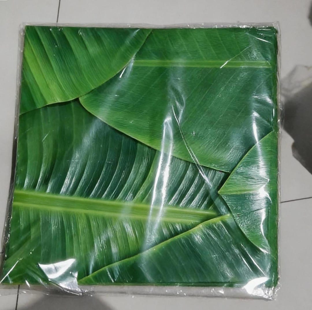 Banana Leaf Style Eco Friendly Wax Paper for Food Packaging - Etsy