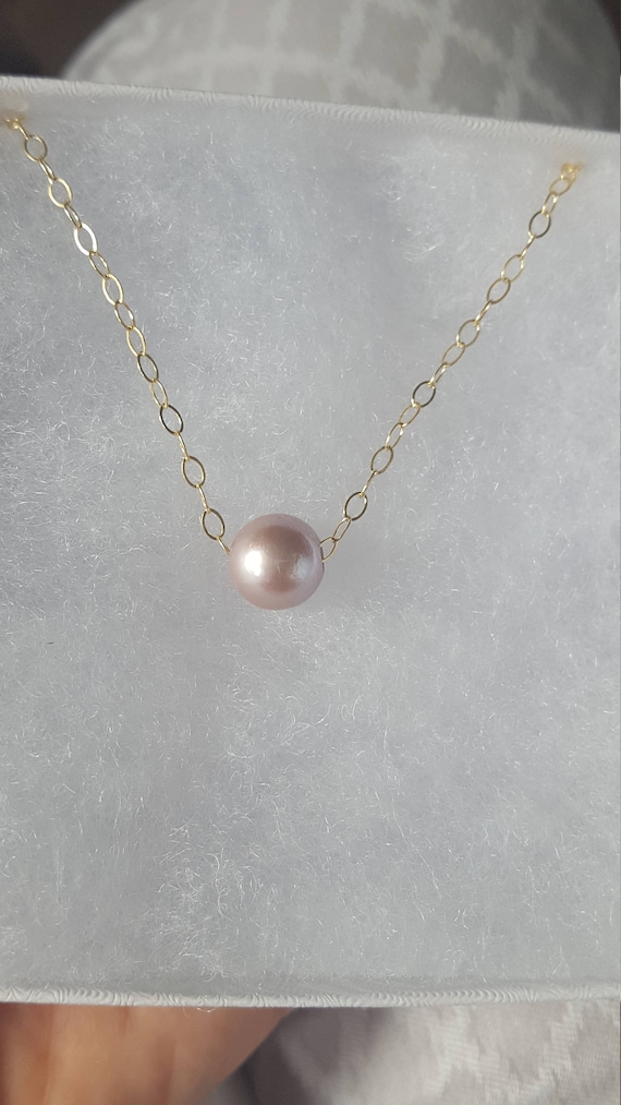 Floating Edison Pearl Necklace | Etsy