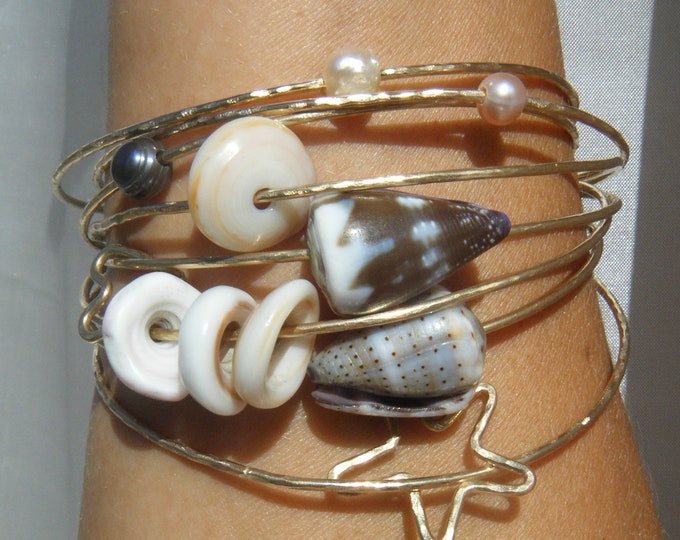 Set of 3 14K Gold Filled Bangles - Etsy