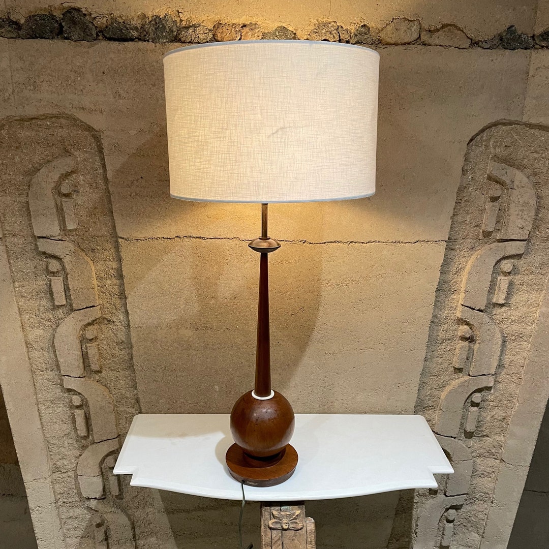 1960s Angelita Mahogany Table Lamp After Tony Paul Westwood - Etsy
