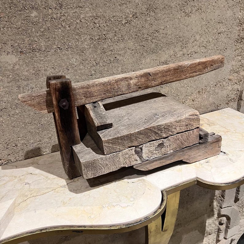 Farmhouse Rustic Primitive Tortilla Press Mesquite Wood - Etsy