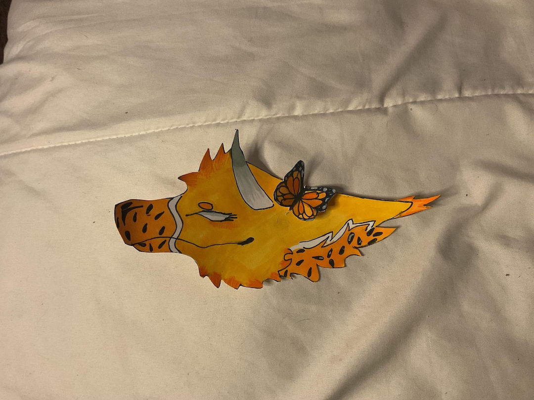 Mini Paper Dragon Puppet - Etsy