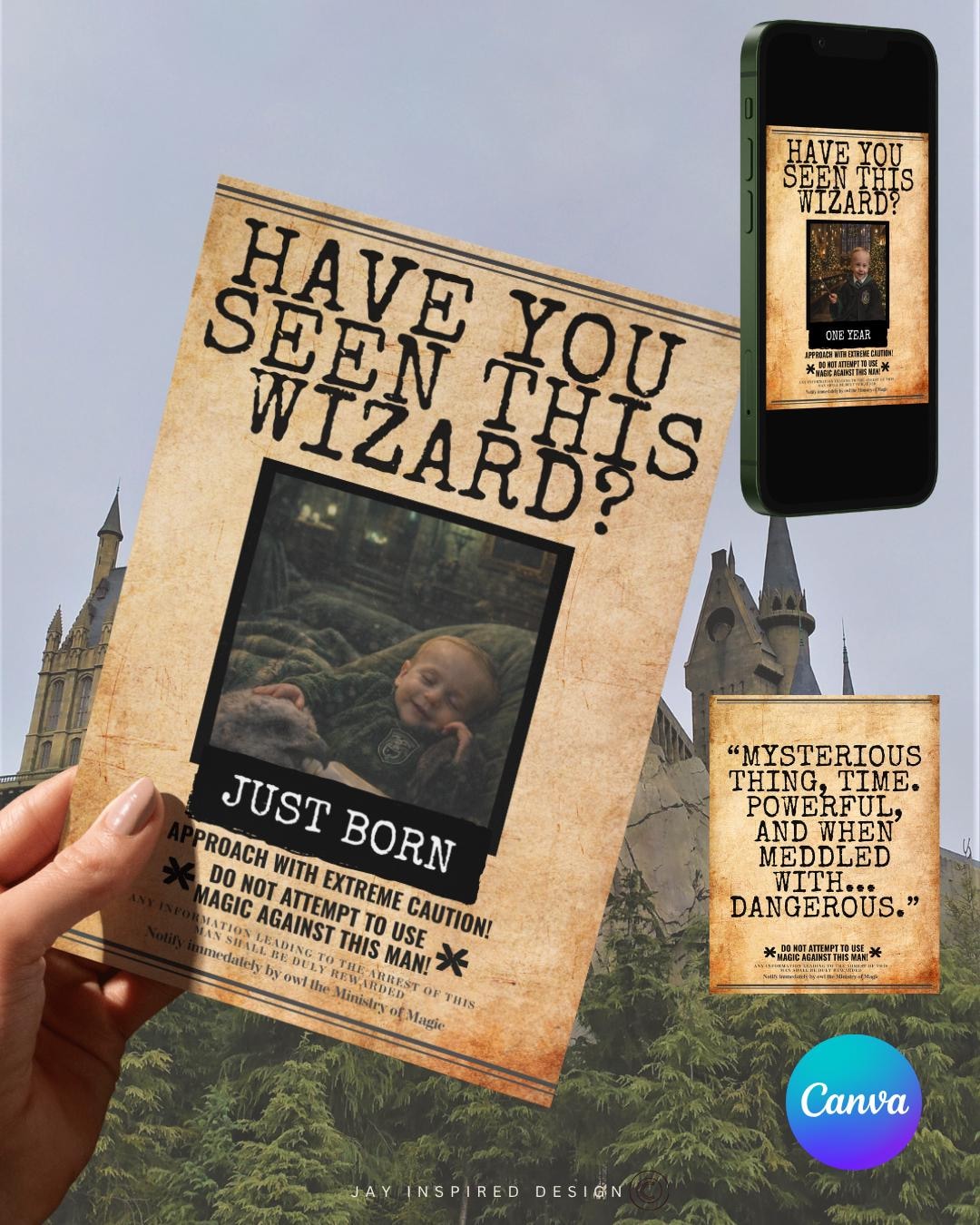 Have You Seen This Wizard/ Wizard Wanted Poster Birthday/ 1st Birthday ...
