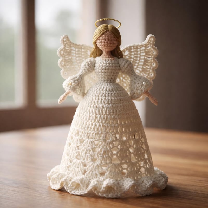 Angel Tree Topper Knited - Etsy UK