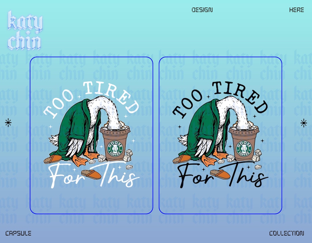 Funny Coffee Goose PNG, Tired Goose Coffee Clipart, Morning Goose Humor ...