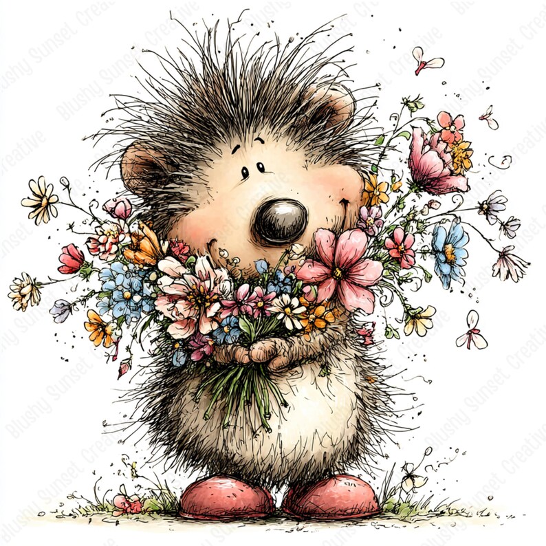 20 JPG Whimsical Spring Clipart Animals, Cute Animals for Nursery ...